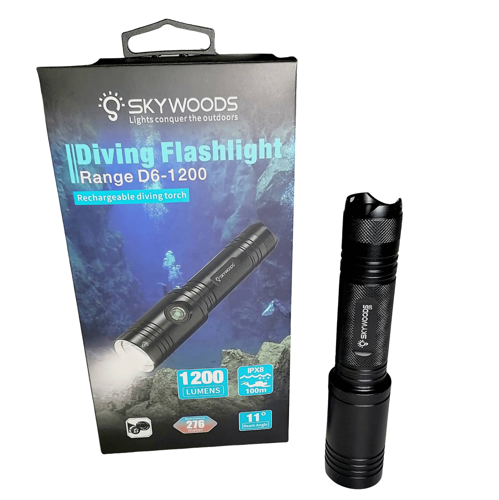 Skywoods D6 1200 Lumens Dive Torch – Ocean Store Thailand